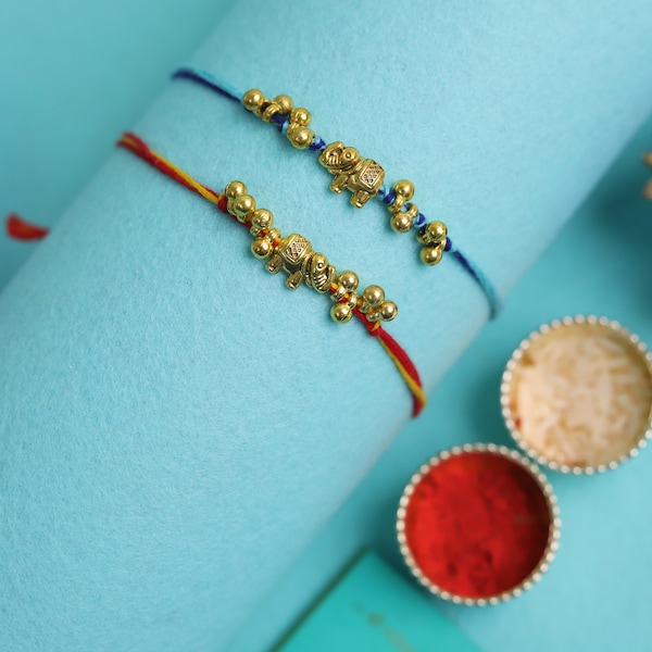Elephant Bells Set Of 2 Rakhis | Winni