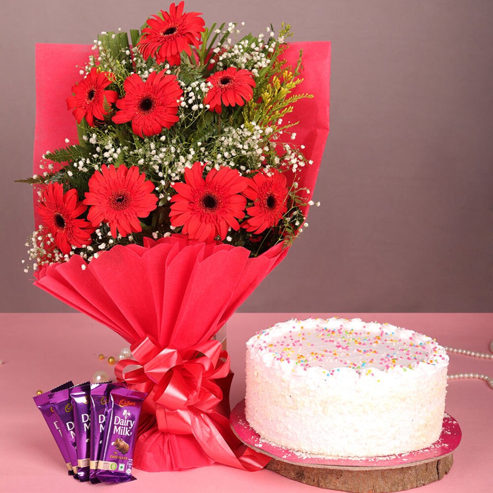 Red Gerbera Pride Hamper | Winni