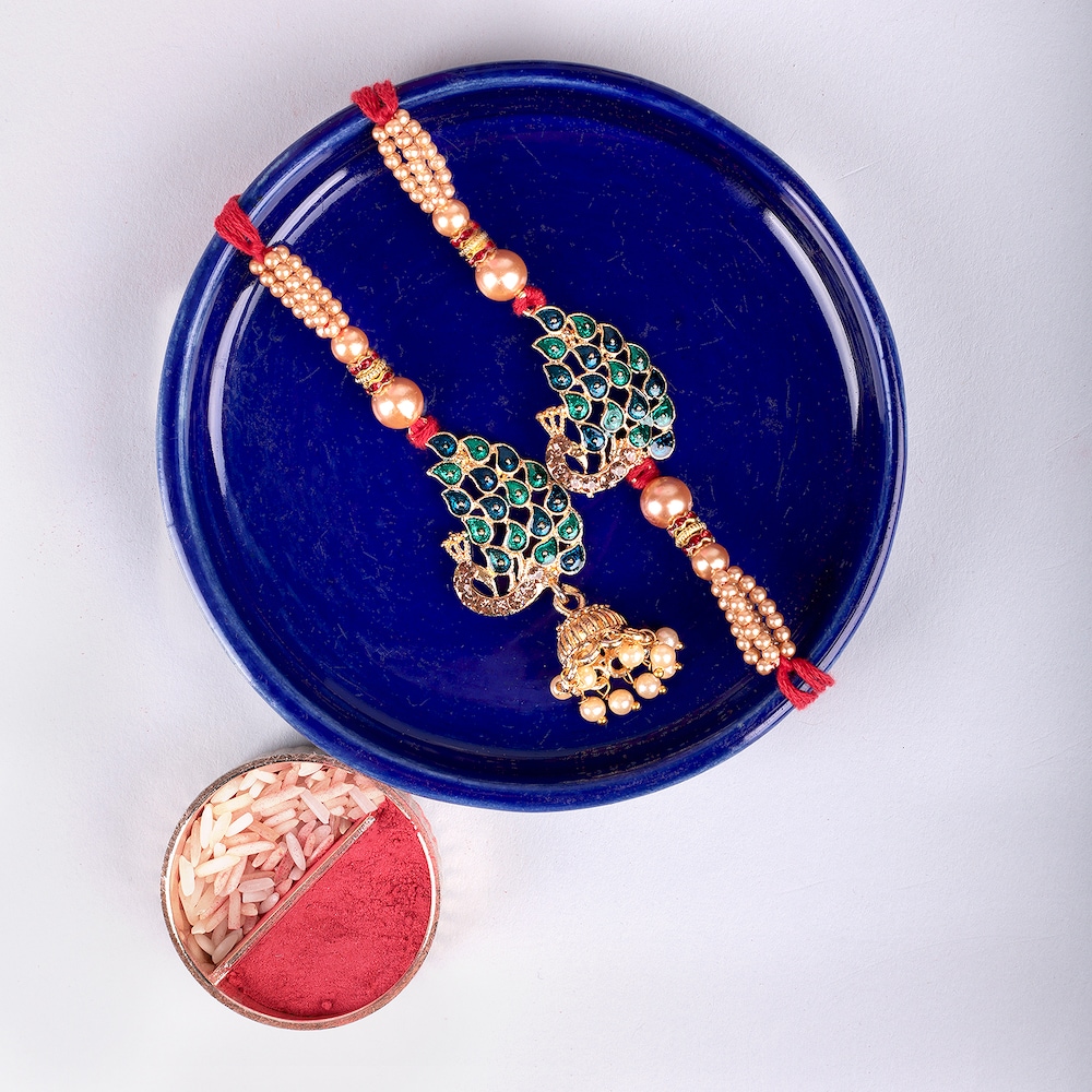 Peacock Lumba Rakhi Winni