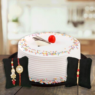 Order Rakhi With Cake | Rakhi Cakes by Winni | Send Rakhi Cakes