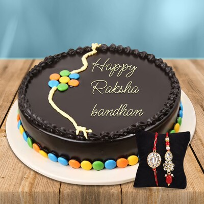 Order Rakhi With Cake | Rakhi Cakes by Winni | Send Rakhi Cakes