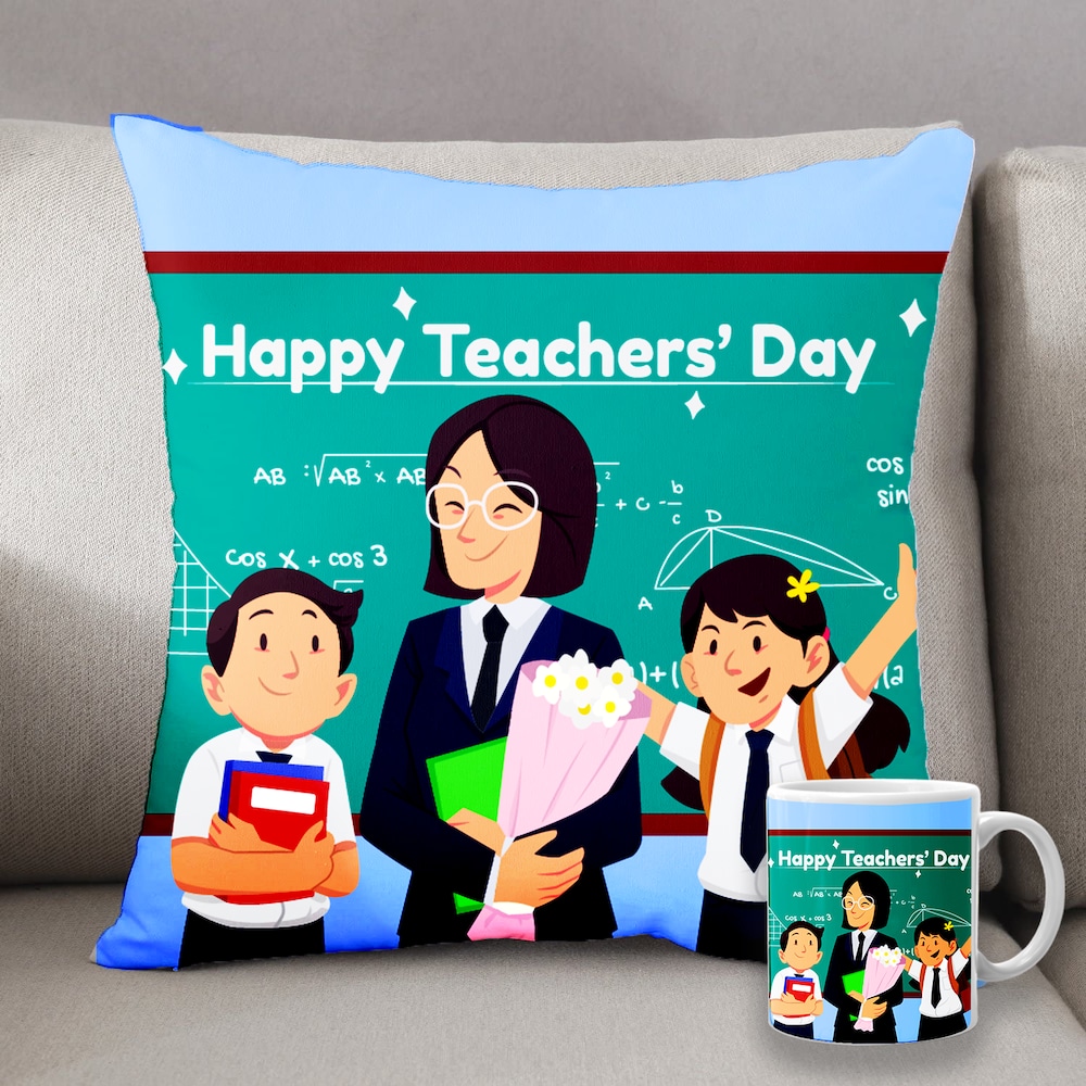 Math’s Teacher Cushion N Coffee Mug Combo | Winni
