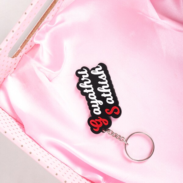 Acrylic Alphabets Name Keychain | Winni