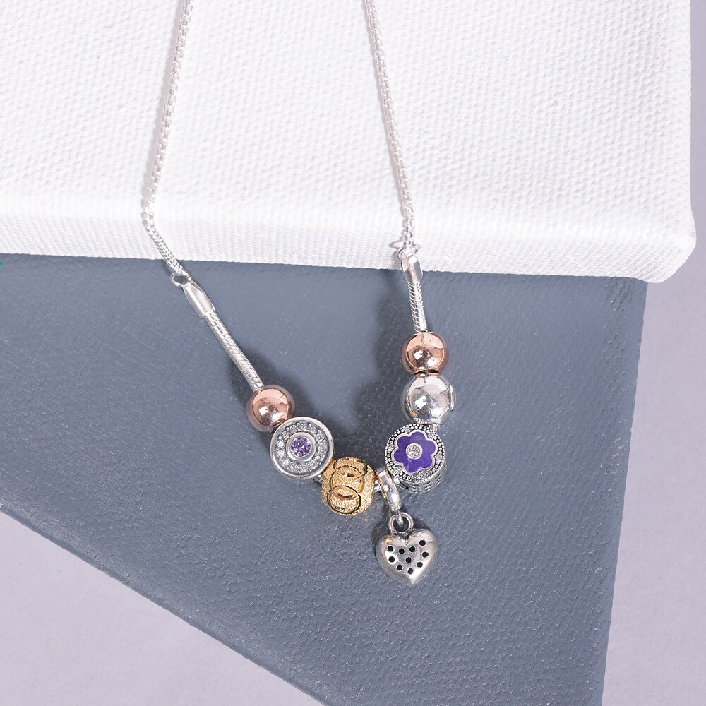 Multi Beads Silver Sparkling Bracelet | Winni