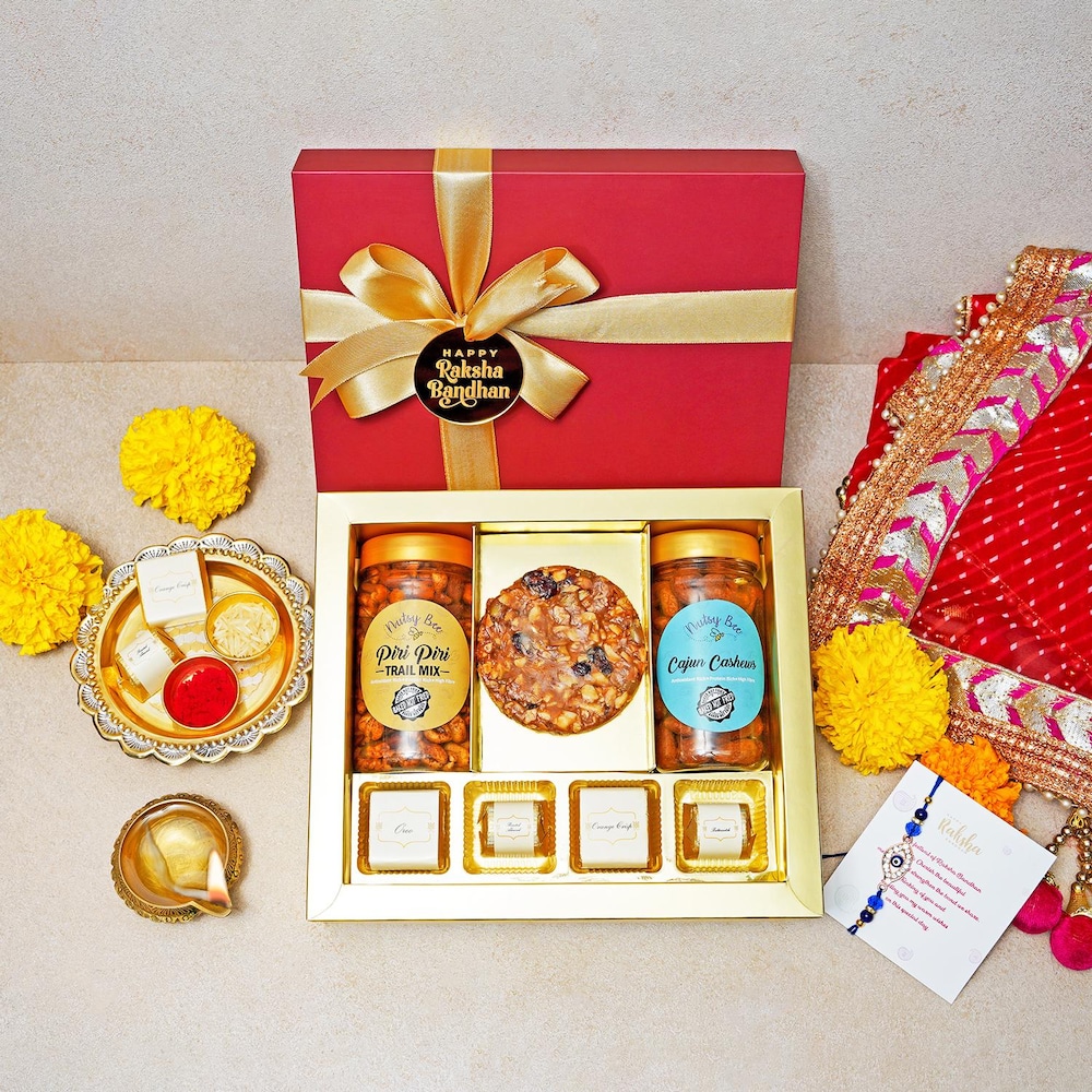 Appetizing Masala Nuts And Rakhi Hamper | Winni