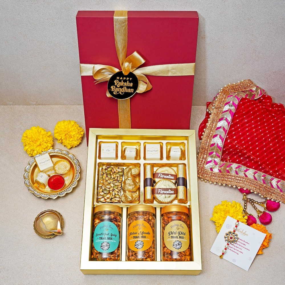 Delicious Masala Nuts And Rakhi Hamper | Winni
