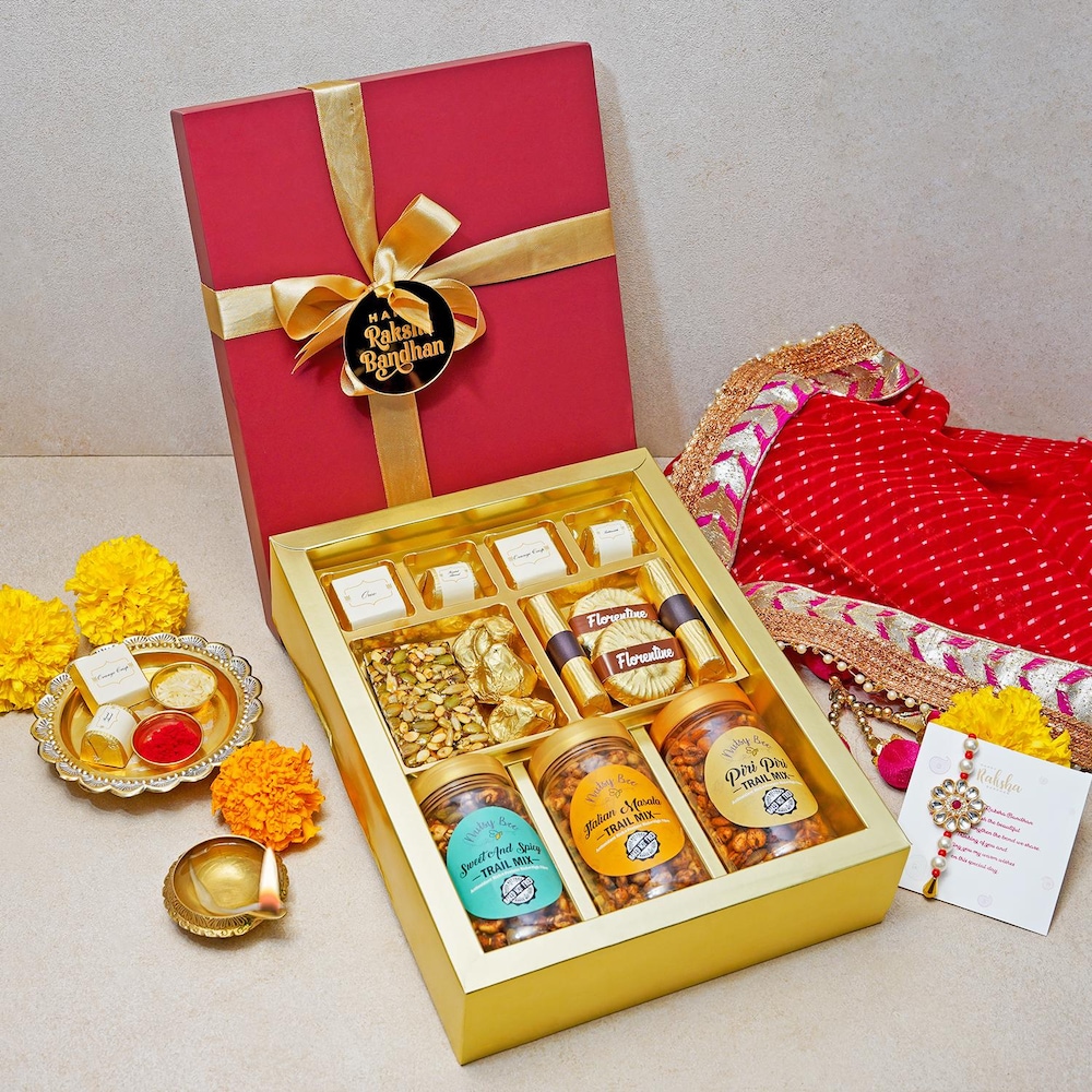 Delicious Masala Nuts And Rakhi Hamper | Winni