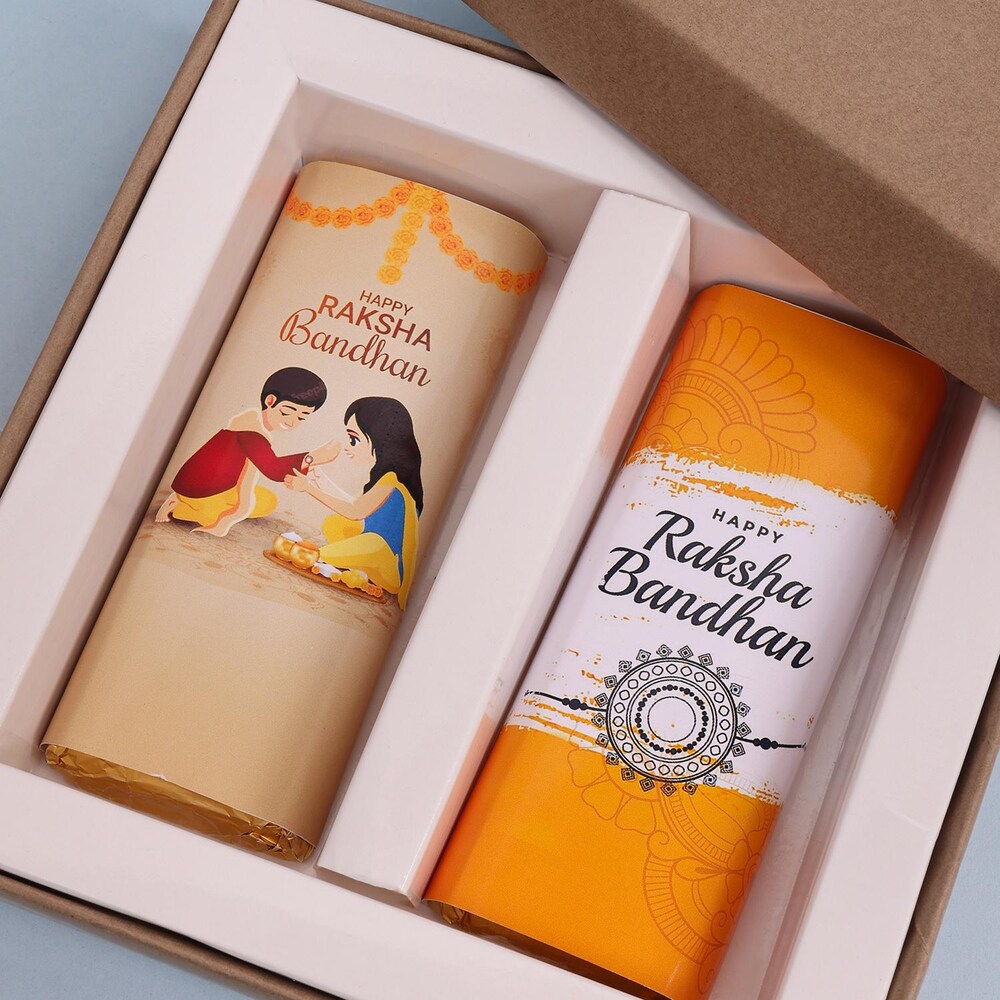 Happy Raksha Bandhan Choco And Rakhi Combo | Winni
