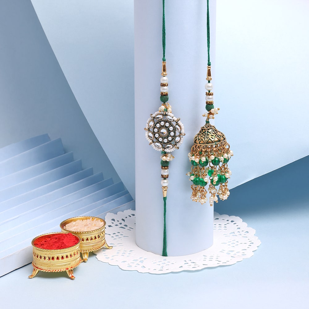 Elegant Bhaiya Bhabhi Rakhi Winni