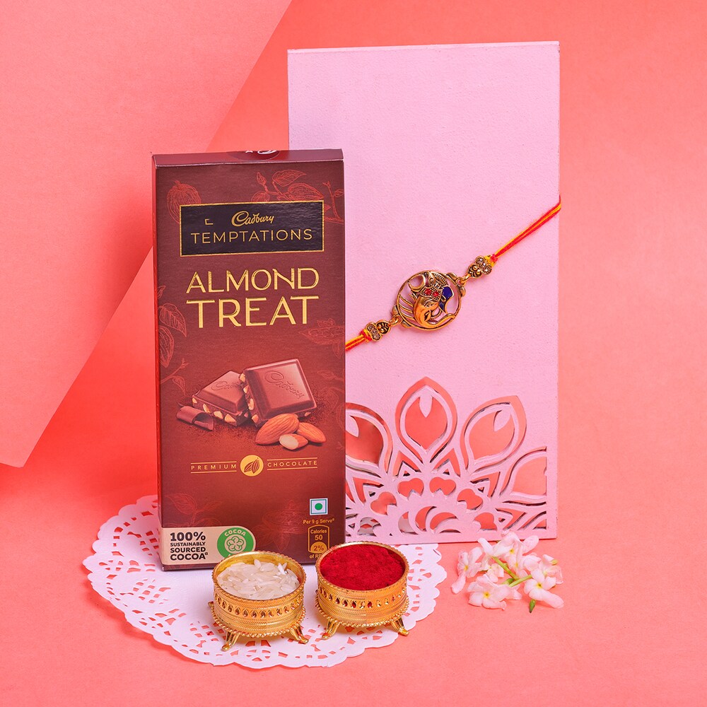 Antique Ganesha Rakhi With Combo Winni