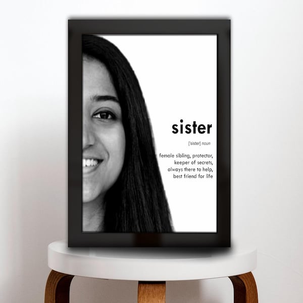 Real Meaning Of Being A Sister Photo Frame | Winni