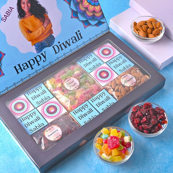 Personalized Chocolate And Gourmet Diwali Gift Pack | Winni
