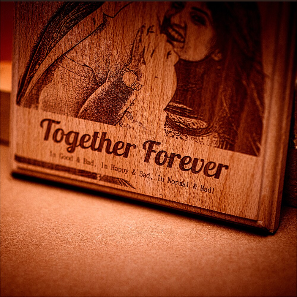 Personalised Together Forever Engraved Wooden Plaque | Winni Personalised Together Forever Engraved Wooden Plaque | Winni