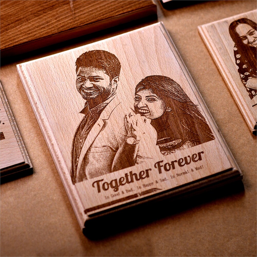 Personalised Together Forever Engraved Wooden Plaque | Winni Personalised Together Forever Engraved Wooden Plaque | Winni