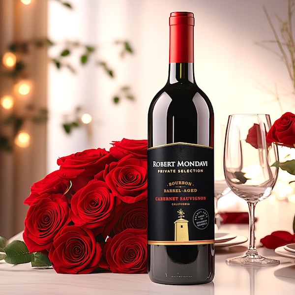 Classic Red Wine and Romantic Roses | Winni