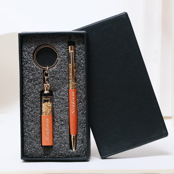Premium Personalized Pen and Keychain Set | Winni