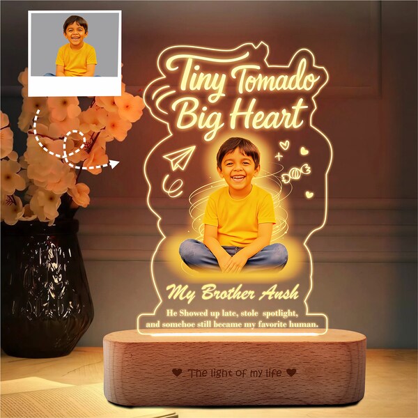 Personalized My Little Brother Led Frame | Winni